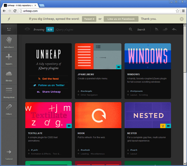 Top 10 resources for jQuery plugins - pontikis.net