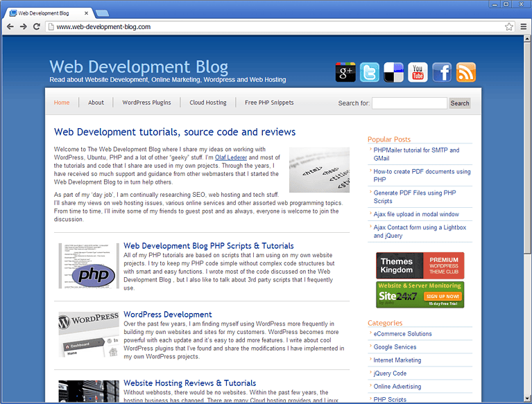 10 Web Development Blogs You Should Follow - pontikis.net