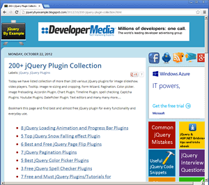 Top 10 resources for jQuery plugins - pontikis.net