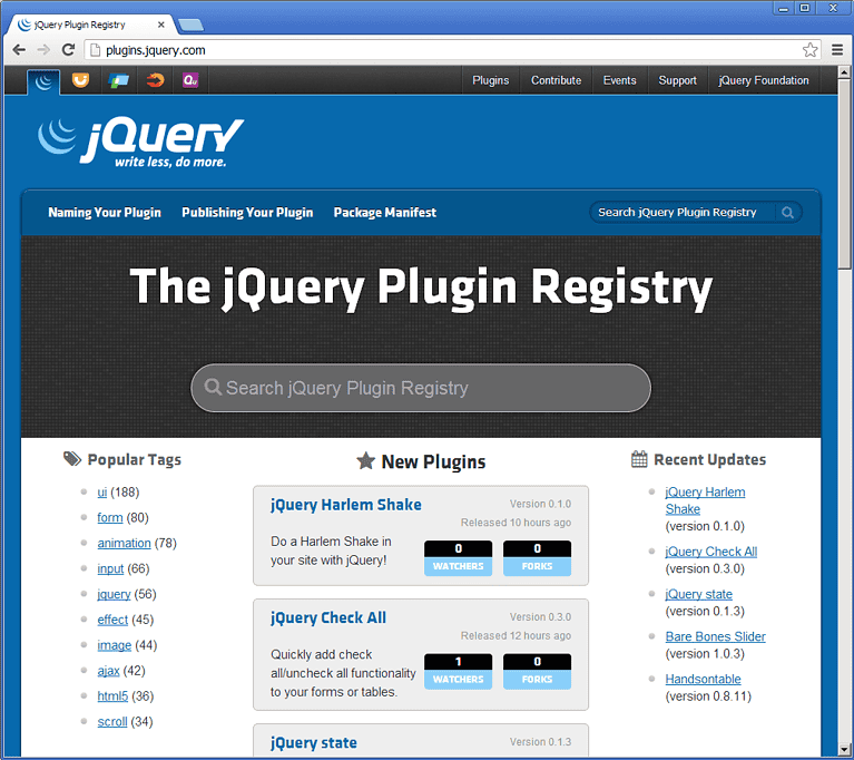 Top 10 resources for jQuery plugins - pontikis.net