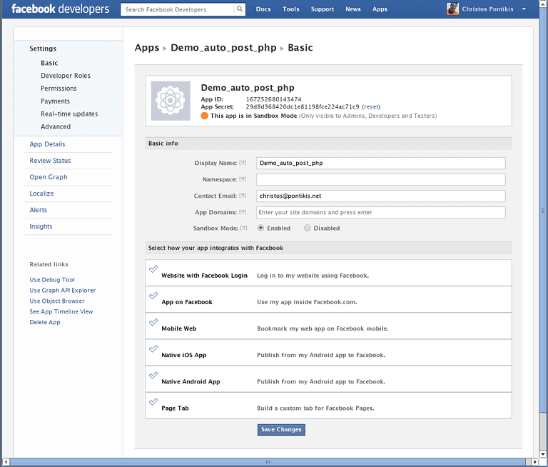 How to Auto Post on Facebook with PHP - pontikis.net