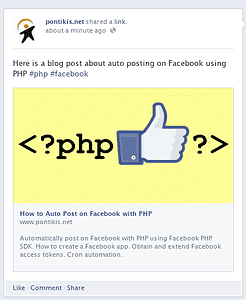 How to Auto Post on Facebook with PHP - pontikis.net