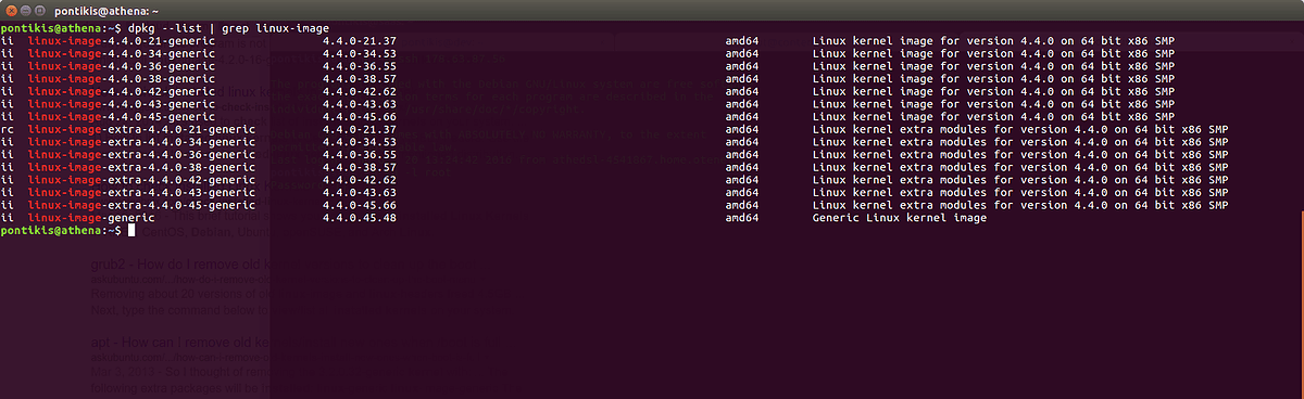 How to Remove Old Kernels in Debian and Ubuntu - pontikis.net