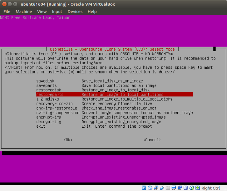 How To Create Partition Image Backup And Restore Using Clonezilla