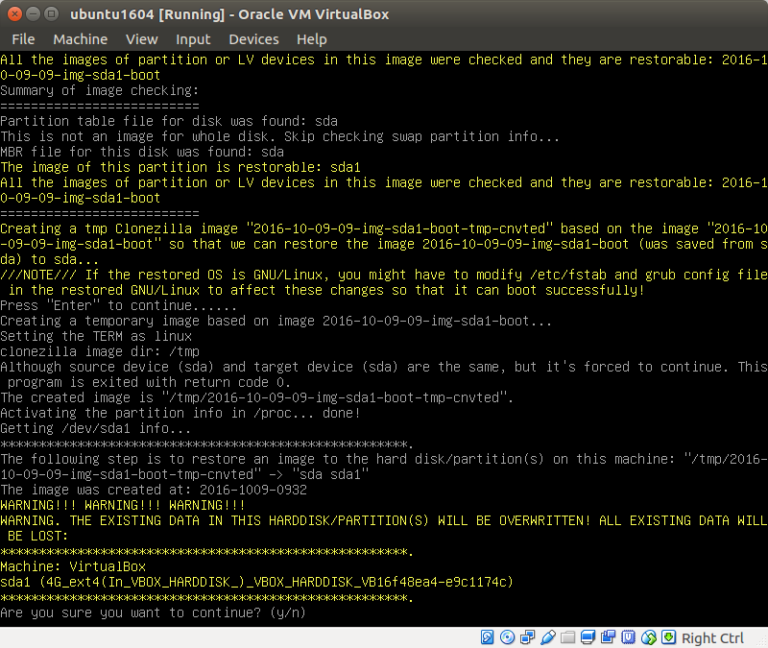 How To Create Partition Image Backup And Restore Using Clonezilla